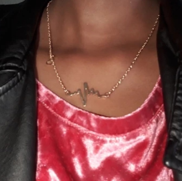 Jewelry | Electrocardiogram Rhythm Heart Beat Necklace | Poshmark